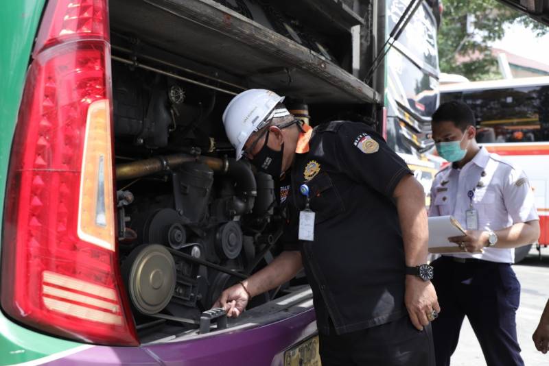 Pastikan Keamanan Kendaraan, Dishub Lakukan Ramp Check Pastikan Keamanan Kendaraan, Dishub Lakukan Ramp Check