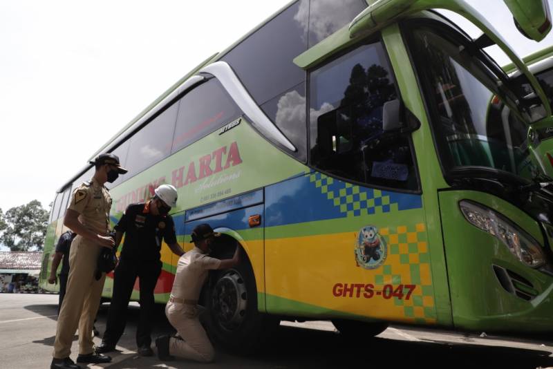 Pastikan Keamanan Kendaraan, Dishub Lakukan Ramp Check Pastikan Keamanan Kendaraan, Dishub Lakukan Ramp Check